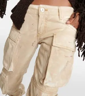 Attico Low-rise Cargo Pants - Beige