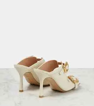 Bottega Veneta Stretch Buckle Leather Mules