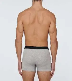 TOM FORD Stretch-cotton Boxer Briefs - Grey