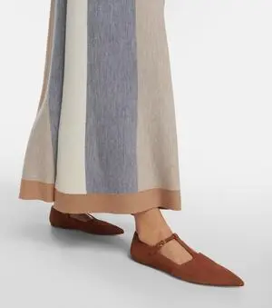 Gabriela Hearst Lola Suede Ballet Flats - Brown
