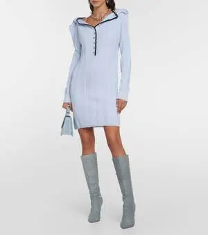 Y/project Chain-embellished Wool Minidress