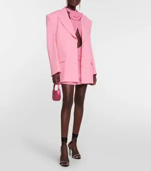 Magda Butrym Single-breasted Silk-blend Blazer