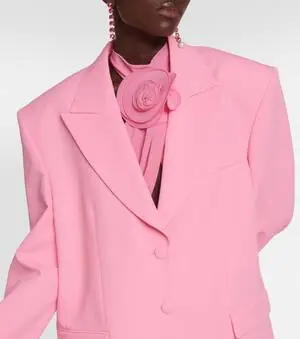 Magda Butrym Single-breasted Silk-blend Blazer