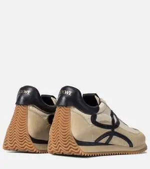 Loewe Flow Runner Suede Sneakers - Beige