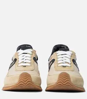 Loewe Flow Runner Suede Sneakers - Beige