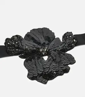Erdem Sequined Floral-applique Choker