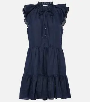 Veronica Beard Zee Linen Minidress