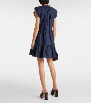 Veronica Beard Zee Linen Minidress
