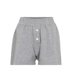 Live The Process Cashmere-blend Shorts - Grey
