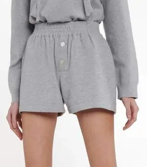 Live The Process Cashmere-blend Shorts - Grey