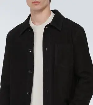 AMI Paris Suede Overshirt