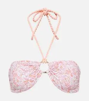 Heidi Klein Muskmelon Bay Bandeau Bikini Top - Multicoloured