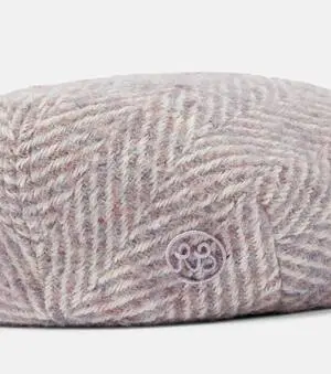 Ruslan Baginskiy Herringbone Wool-blend Cap