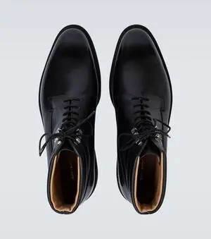 John Lobb Alder Leather Lace-up Boots - Black