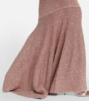 Altuzarra Kasou Metallic Knit Maxi Skirt