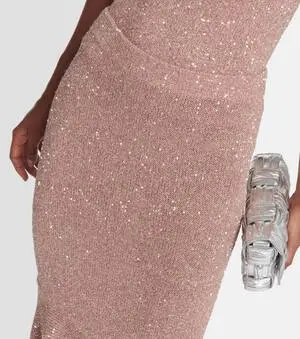 Altuzarra Kasou Metallic Knit Maxi Skirt