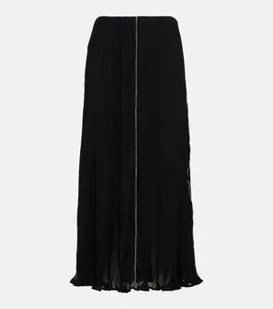 TOTEME Plisse Maxi Skirt - Black