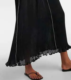 TOTEME Plisse Maxi Skirt - Black