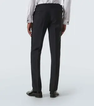 Rubinacci Modluca Wool Tuxedo Pants