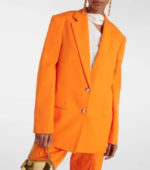Stella McCartney Single-breasted Crepe Blazer