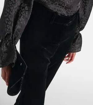 Nina Ricci Velvet Bootcut Trousers