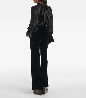 Nina Ricci Velvet Bootcut Trousers