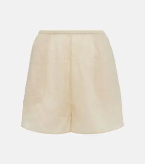 TOTEME Monogram Cotton-blend Shorts