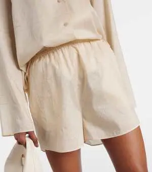 TOTEME Monogram Cotton-blend Shorts