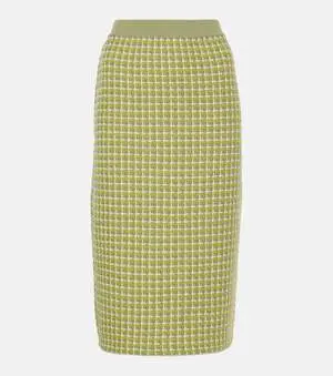Tory Burch Checked Pencil Skirt