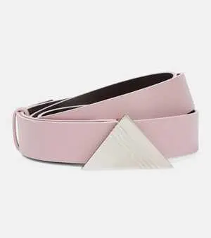 Attico Leather Belt - Pink