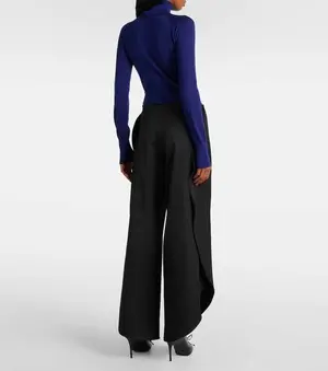 Alaïa Wool Grain De Poudre Balloon Pants