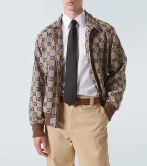 Gucci Gg Silk Twill Neck Tie