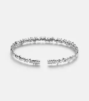 SUZANNE KALAN 18kt White Gold Diamond Bangle - Metallic