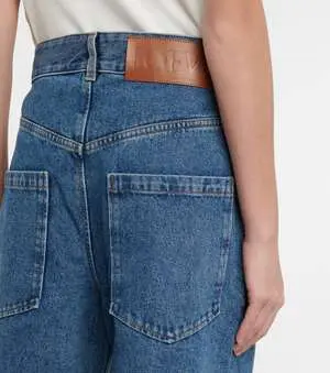 Loewe Anagram High-rise Wide-leg Jeans