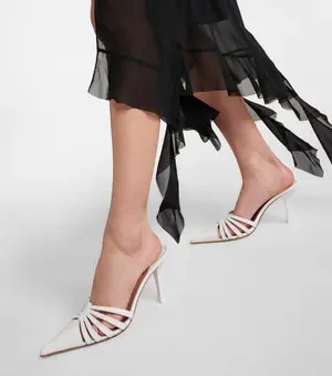 Paris Texas Nadia 85 Cutout Leather Mules