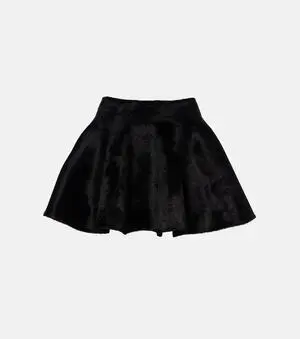 Alaïa Flared Wool-blend Miniskirt