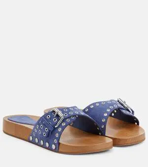 Isabel Marant Étoile Jaso Embellished Leather Sandals