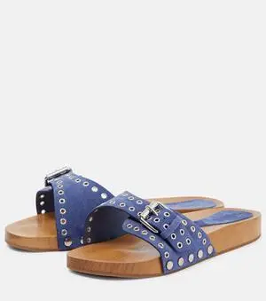 Isabel Marant Étoile Jaso Embellished Leather Sandals