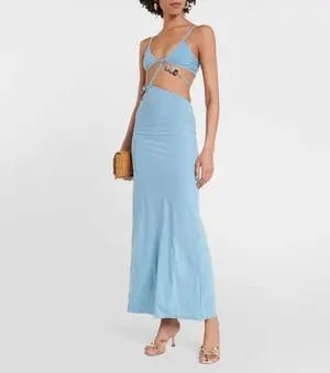 Christopher Esber Bandeau Cutout Maxi Dress