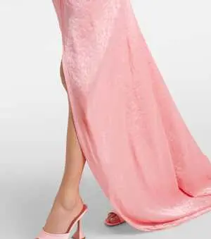 Costarellos Joa Draped Metallic Gown - Pink