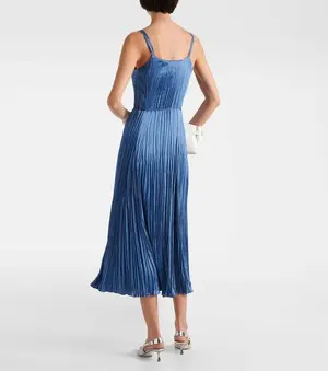 Vince Pleated Midi Dress
