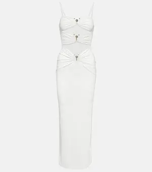 Christopher Esber Pierced Orbit Midi Dress - Black