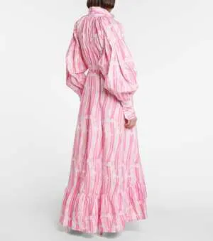 PATOU Printed Cotton Maxi Dress