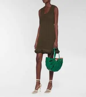 Bottega Veneta Stretch Leather-trimmed Mesh Pumps