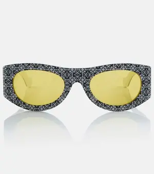 Loewe Nature Oval Sunglasses - Black
