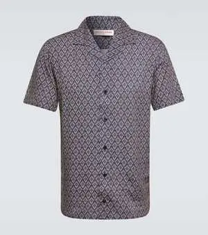 Orlebar Brown Hibbert Printed Bowling Shirt