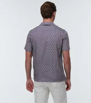 Orlebar Brown Hibbert Printed Bowling Shirt