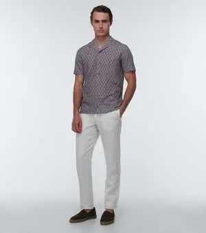 Orlebar Brown Hibbert Printed Bowling Shirt