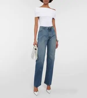 Alaïa Off-shoulder Knit Bodysuit