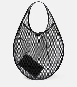 Alaïa Fishnet Shoulder Bag - Black